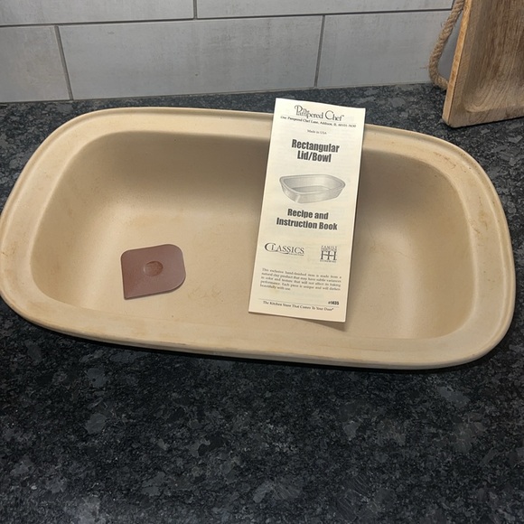 Pampered Chef | Kitchen | Retired Stoneware Baker By Pampered Chef ...